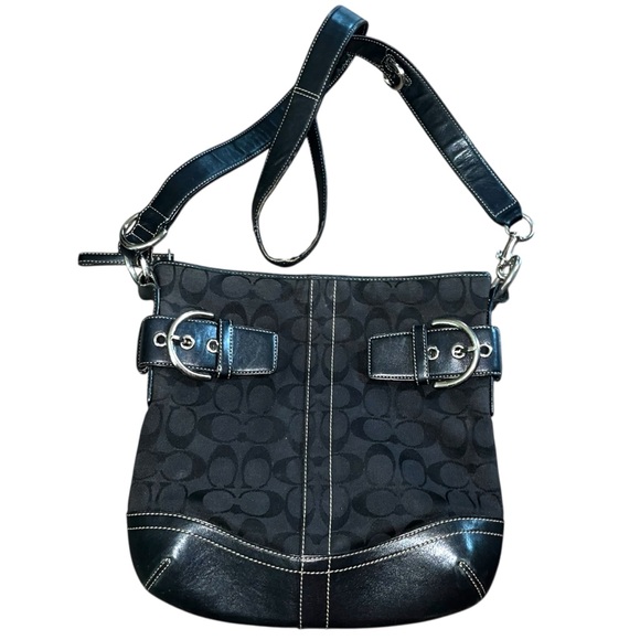 Coach | Bags | Coach A6k3574 Black Siganture Soho Jacquard Crossbody ...